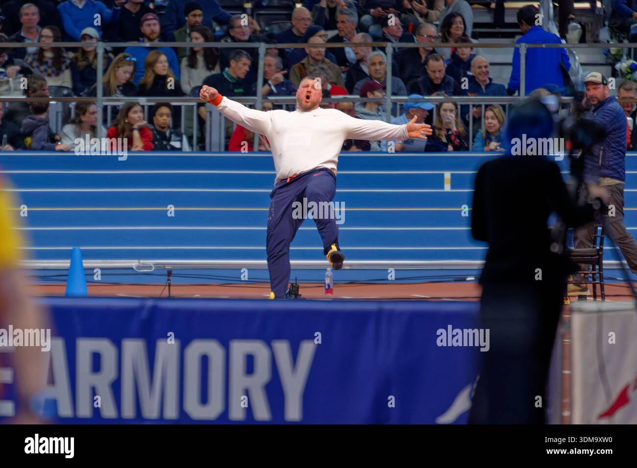 Joe Kovacs (USA) finished second (69-7) in shot put during the 118th ...