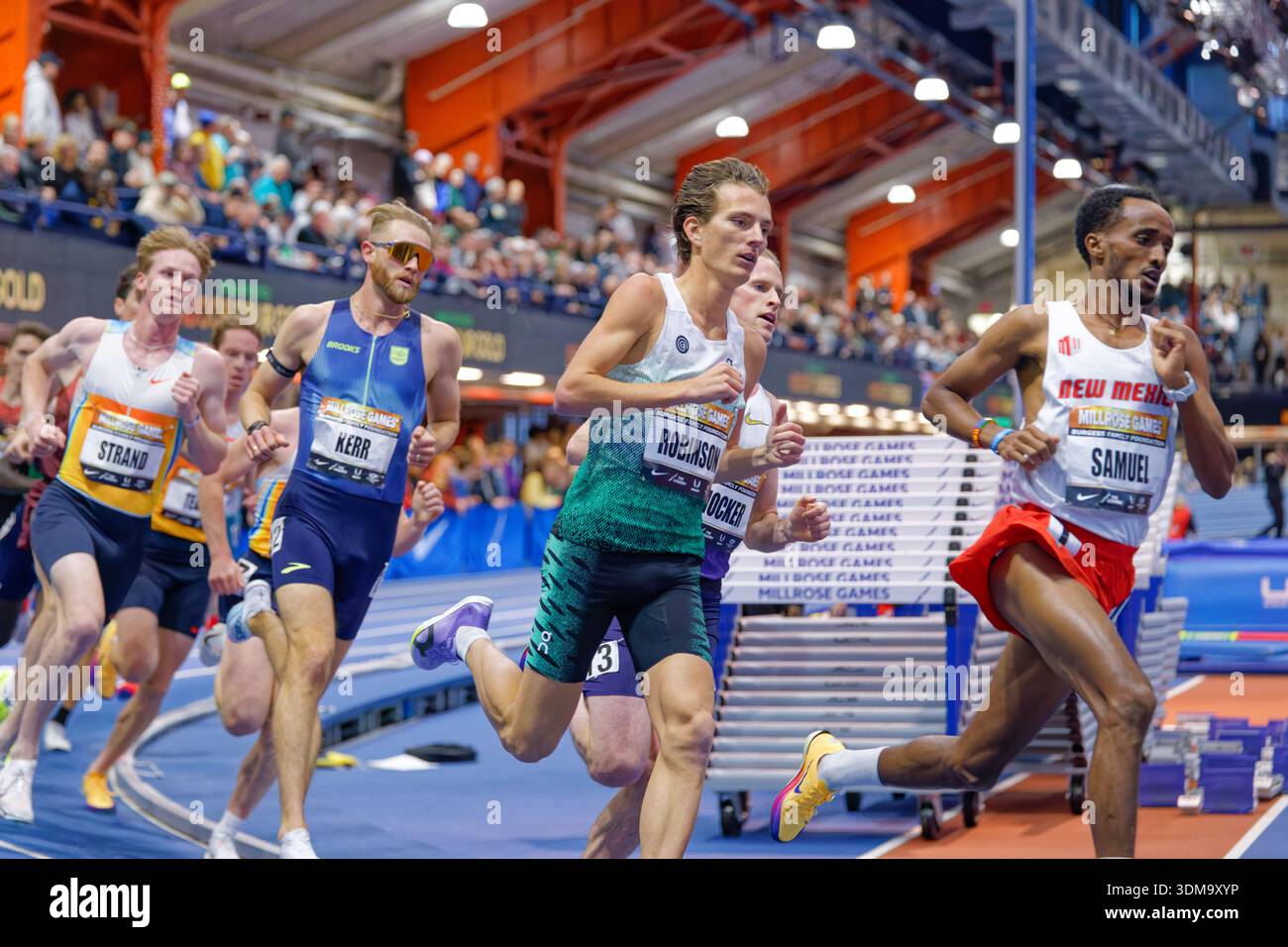 Habtom Samuel (ERI), Ky Robinson(AUS), and Josh Kerr (GBR) in the 2 ...