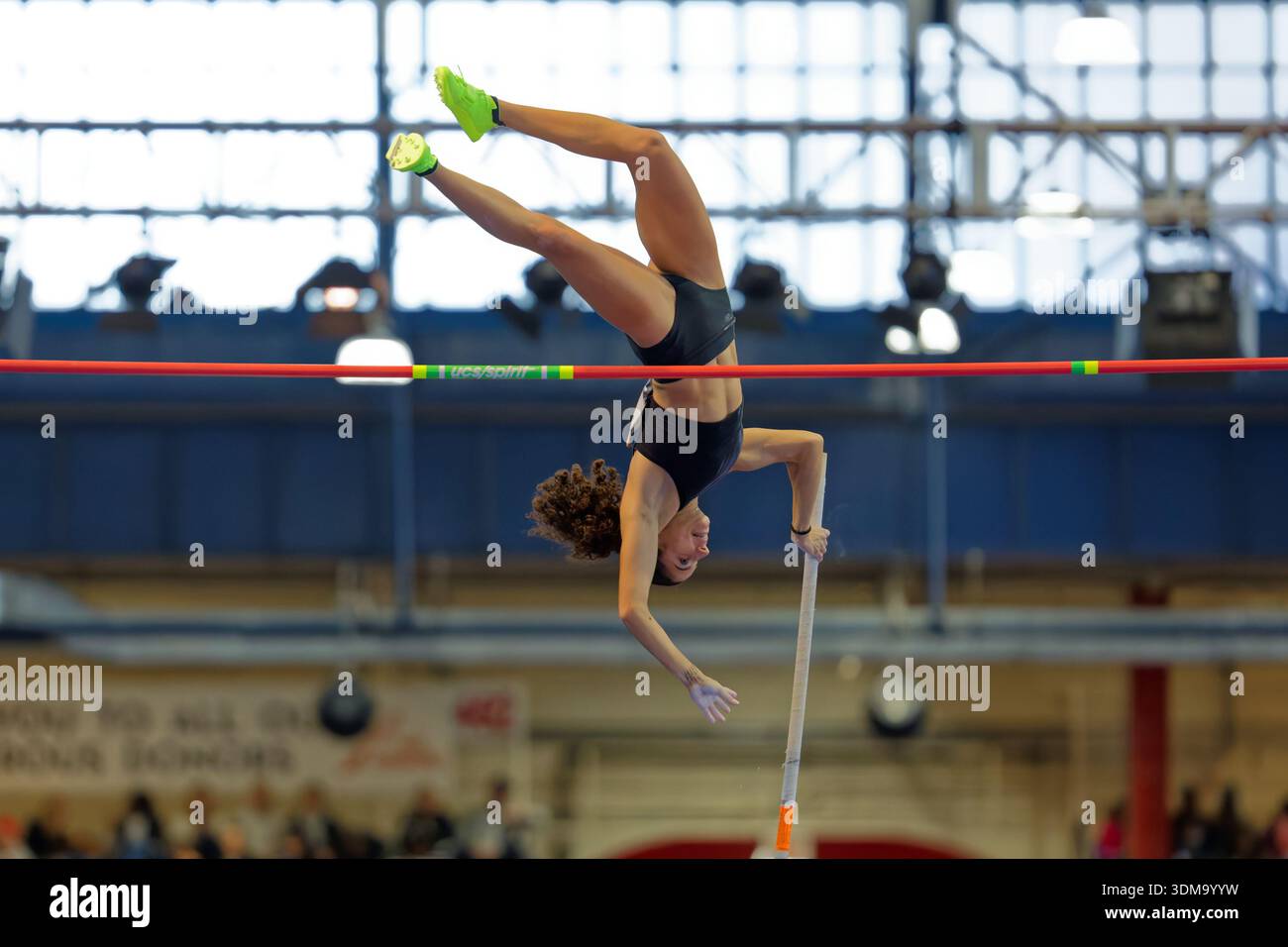 Gabriela Leon (USA) Pole Vaulting, finishing fourth with 14-5 ¼ during ...