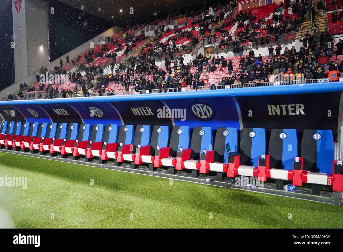 inter banch during the Italian Cup, Coppa Italia, Quarter final ...