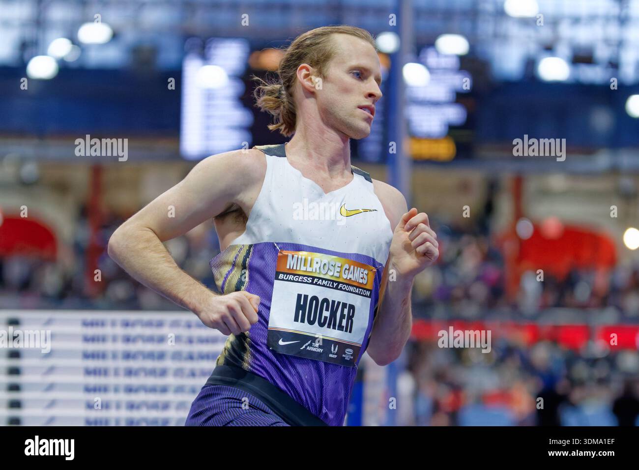 Cole Hocker (USA) won (8:07:31) the 2 mile during the 118th Millrose ...