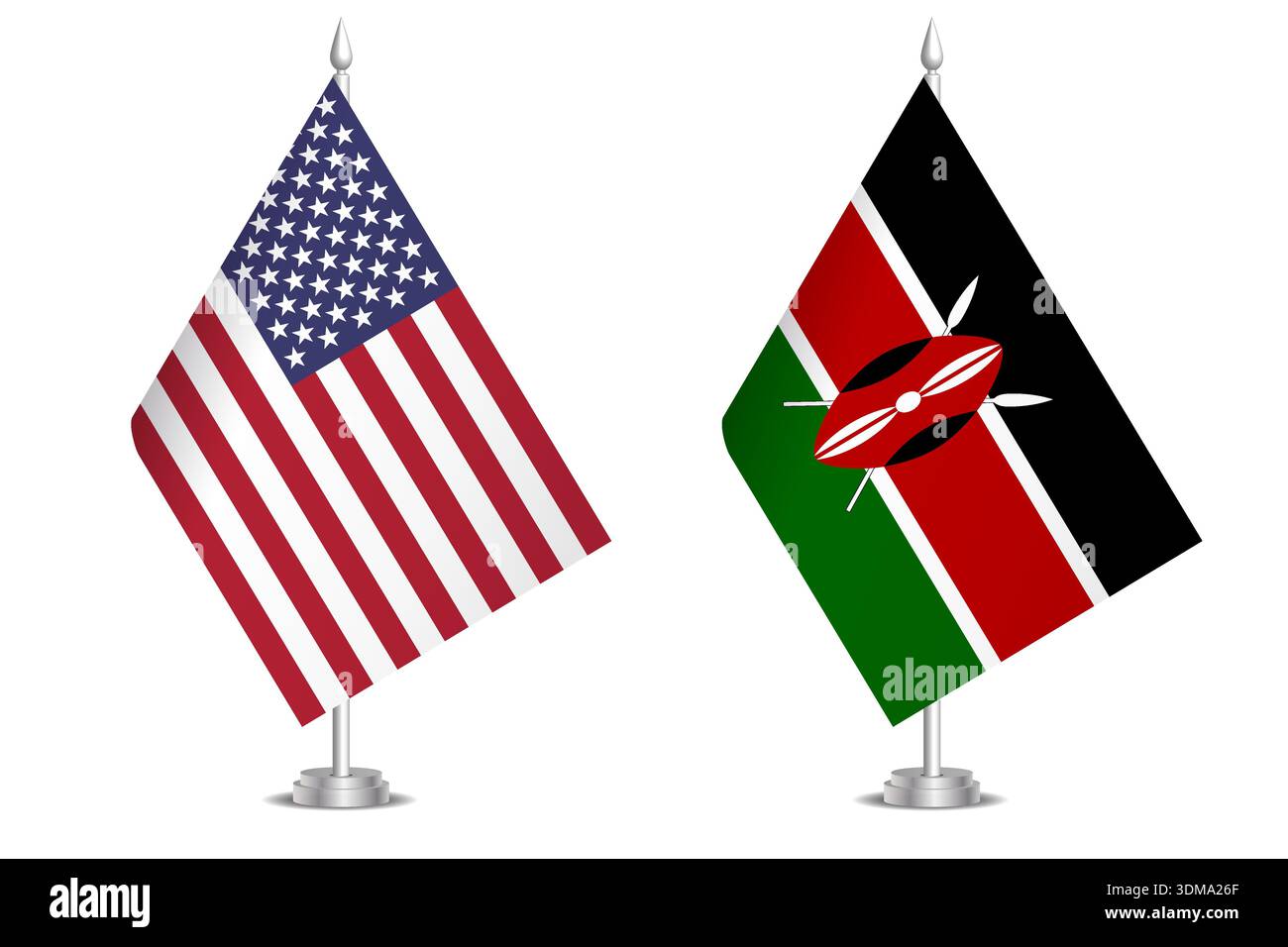 Kenya nairobi flags africa Stock Vector Images - Alamy