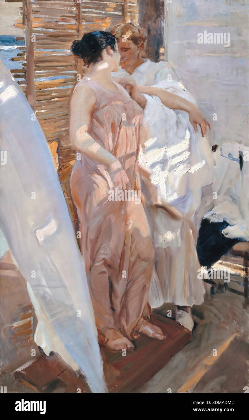 Pink bath robe Stock Vector Images - Alamy