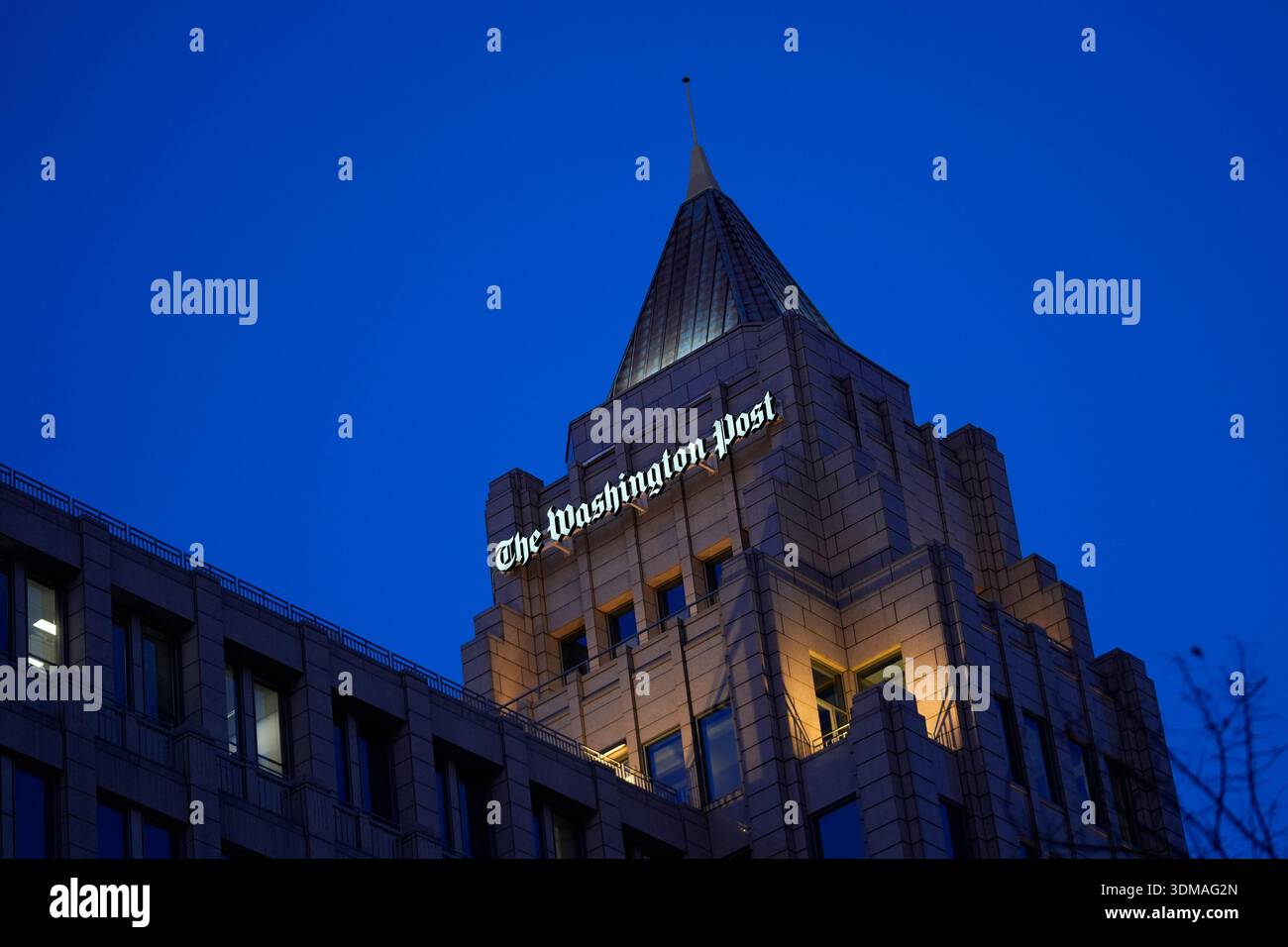 One Franklin Square, home of the Washington Post newspaper in downtown ...