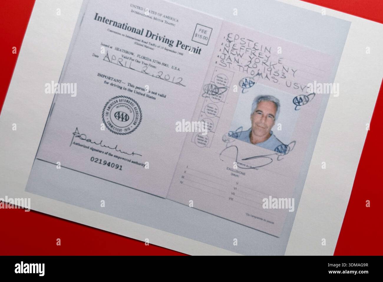 A document that was included in the U.S. Department of Justice release ...