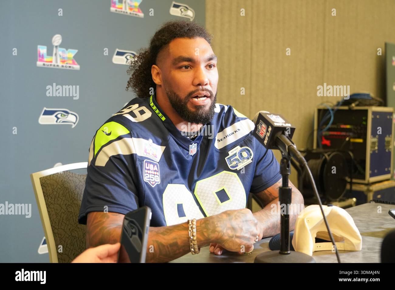 Leonard Williams During the Seattle Seahawks Press Conference at the ...