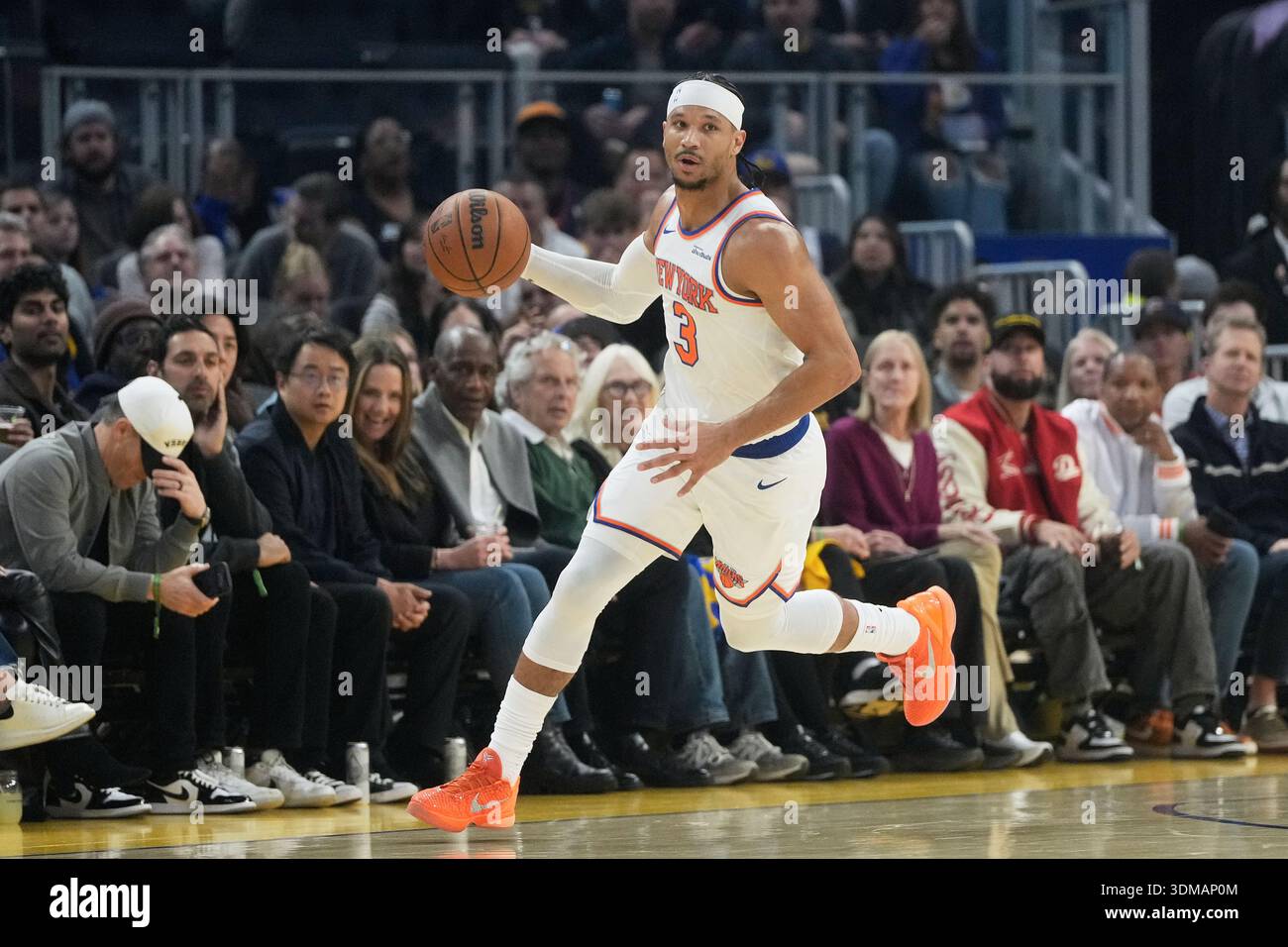 New York Knicks guard Josh Hart during an NBA basketball game against ...