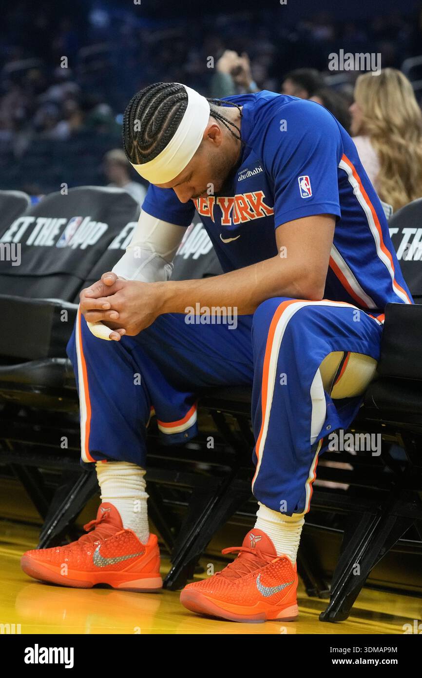 New York Knicks guard Josh Hart before an NBA basketball game against ...