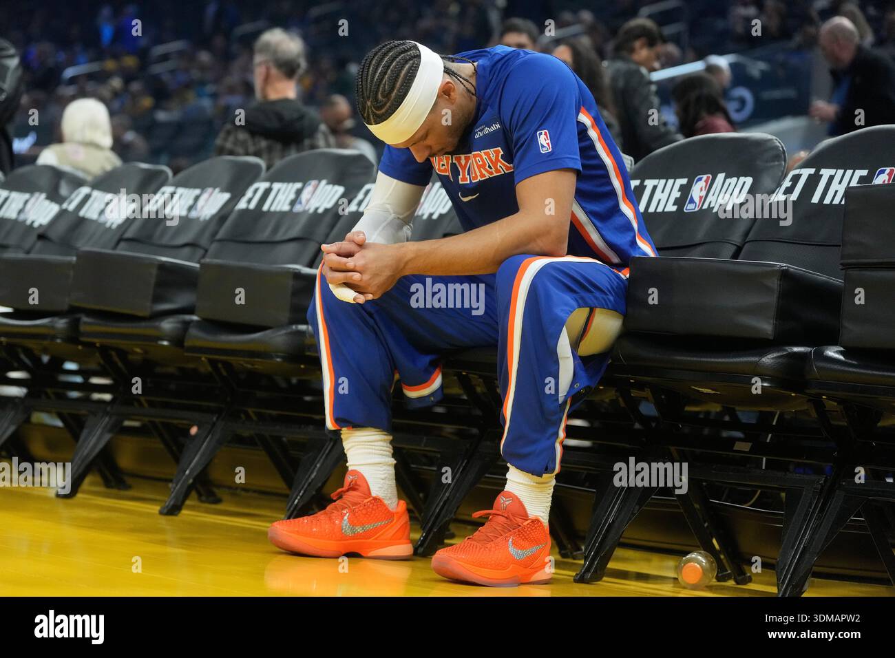 New York Knicks guard Josh Hart before an NBA basketball game against ...