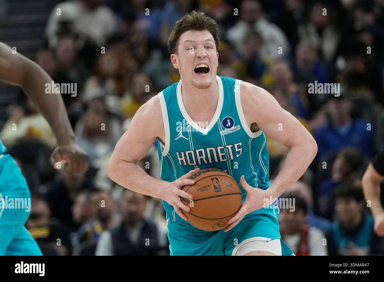 Charlotte Hornets guard Kon Knueppel during an NBA basketball game ...