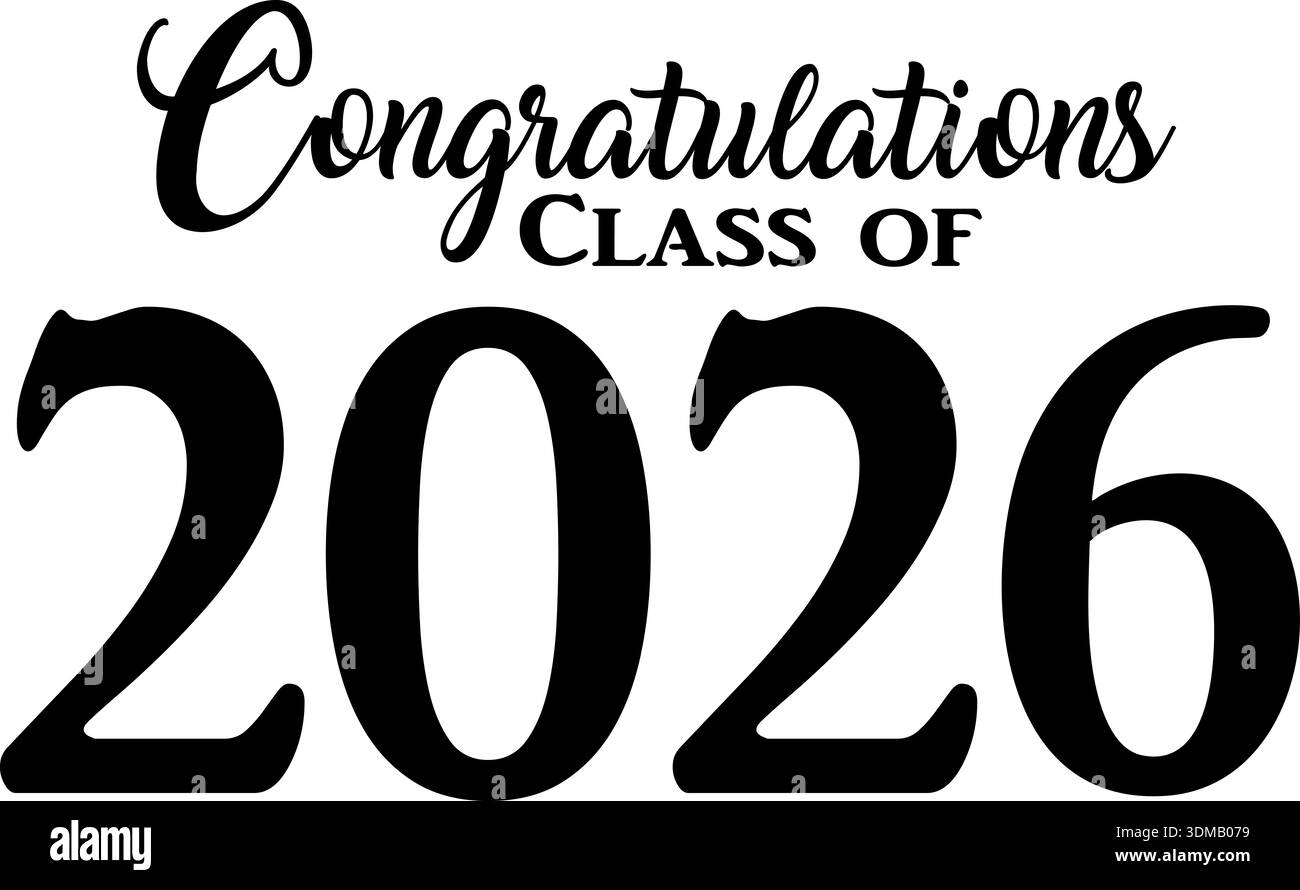 Class 2026 black white hi-res stock photography and images - Alamy