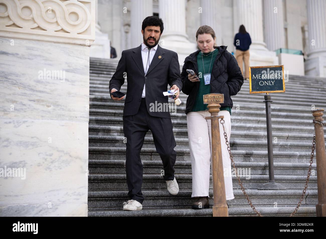 Congressional Progressive Caucus Chair Greg Casar (D-Texas) speaks with ...