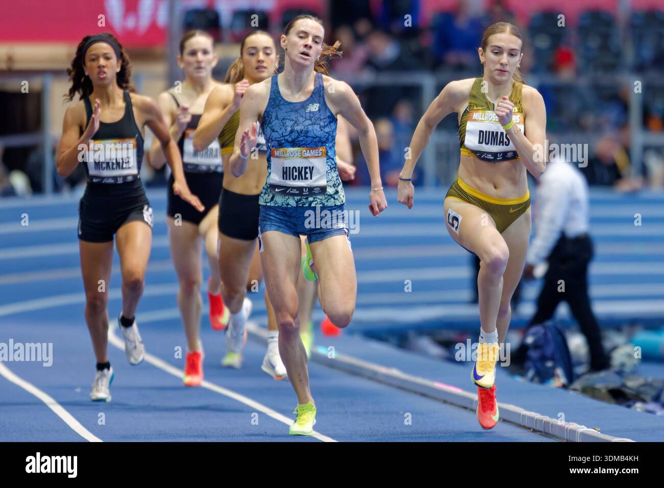 Natalie Dumas (USA) and Jane Hickey finished 1-2 in the Girls 600m ...