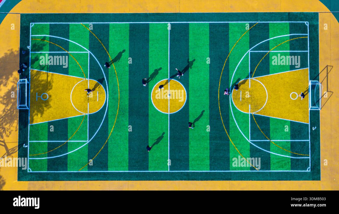Watch football from above Stock Photo - Alamy