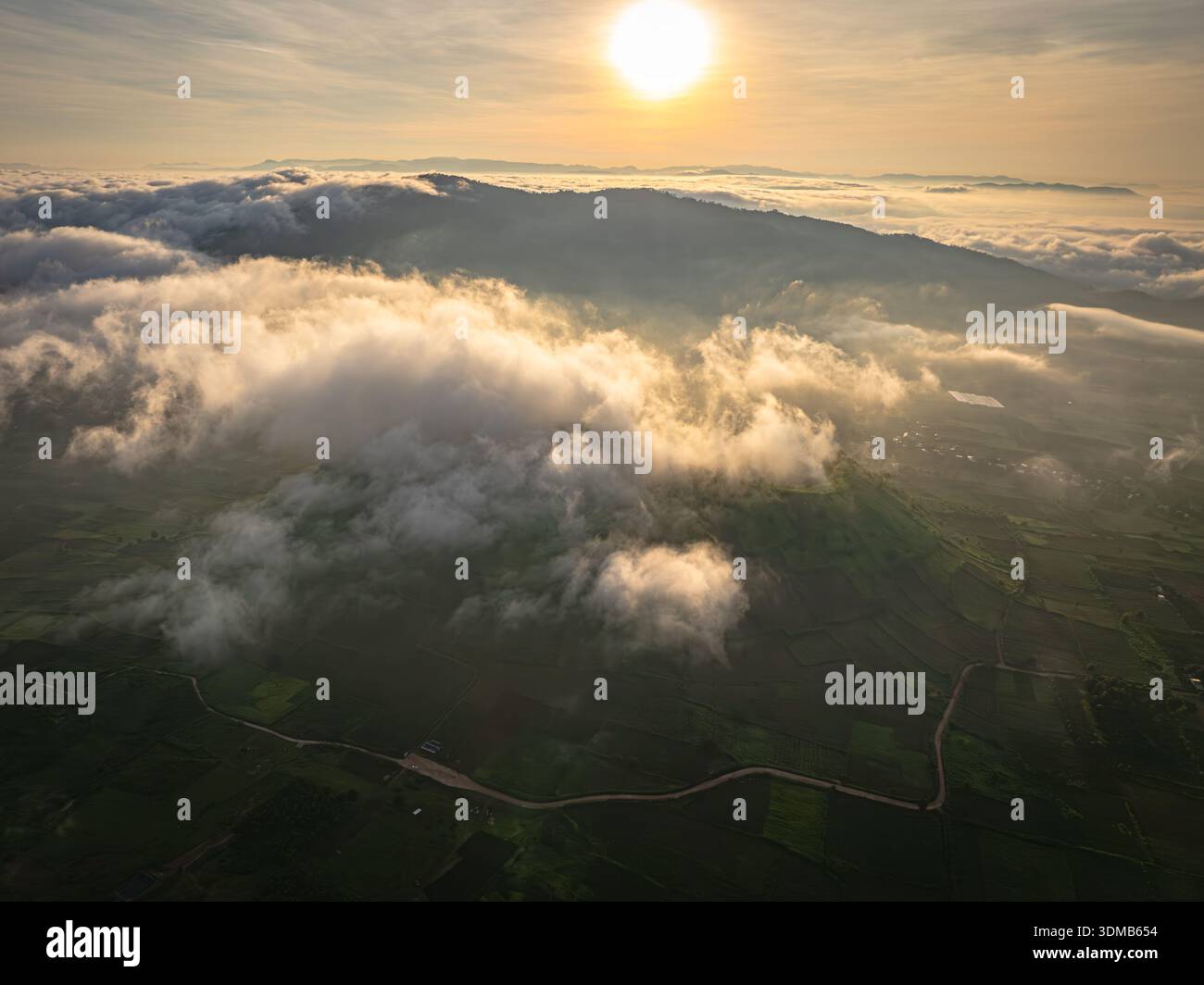 Aerial View of Chu Dang Yga Volcano in Vietnam’s Central Highlands ...