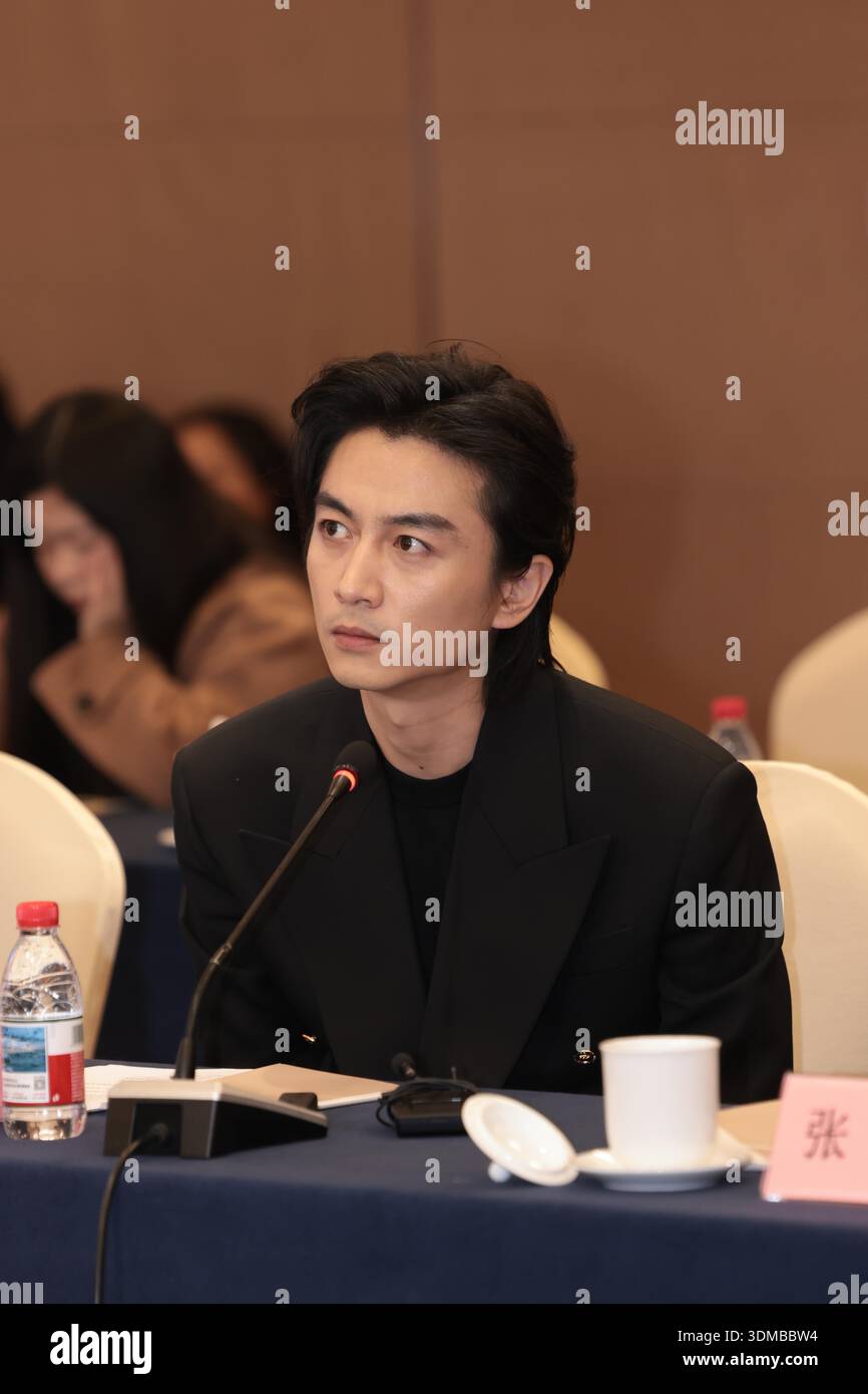 Chinese actor Chen Xiao attends an activity in Beijing, China, 4 ...