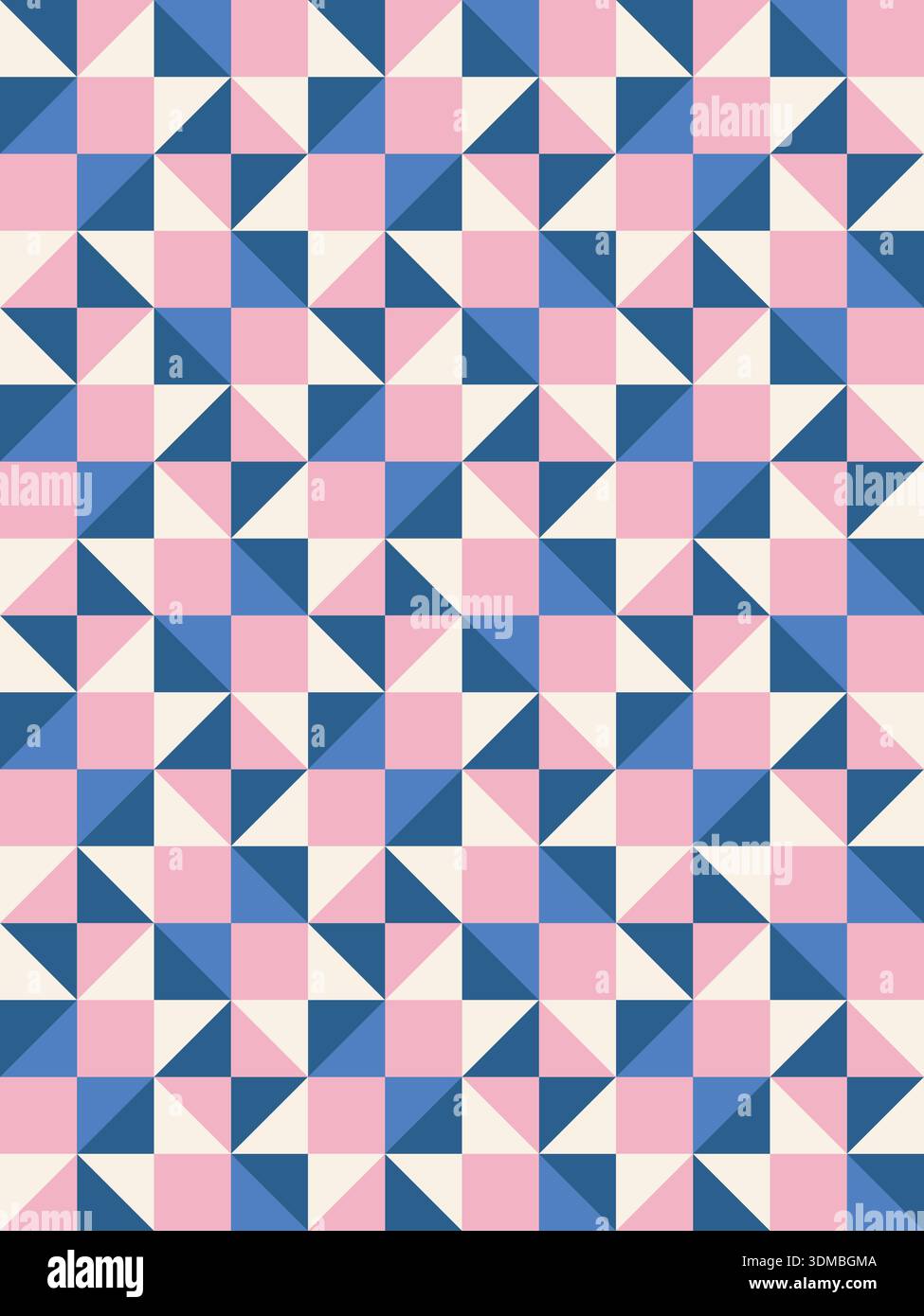 Geometric precision aesthetic, color block tessellation modern seamless ...