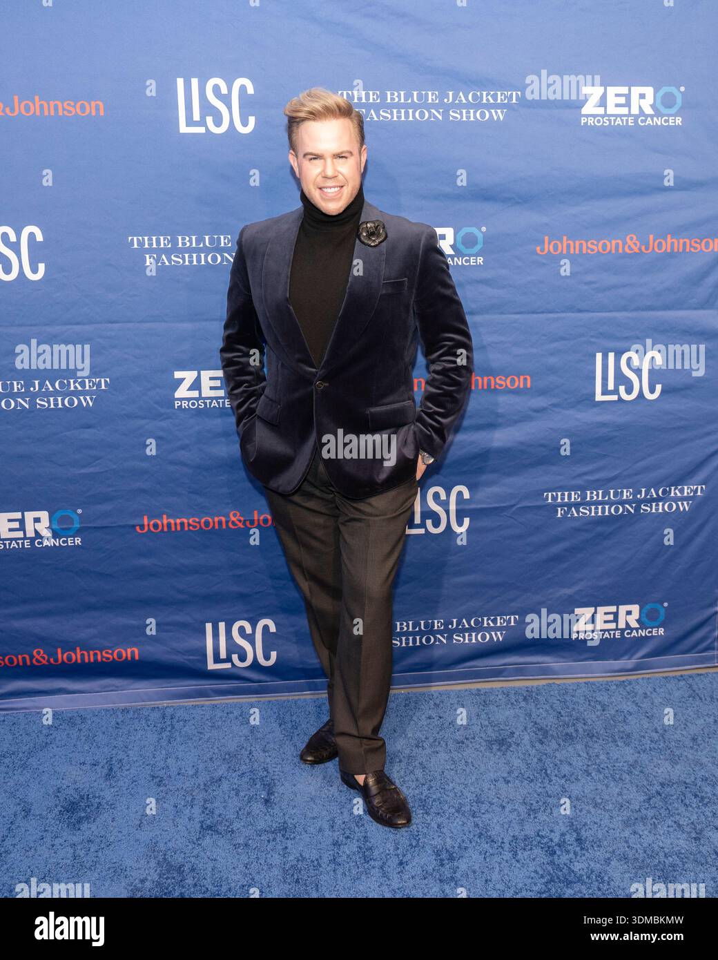 Andrew Werner walks the Blue Carpet at The Blue Jacket Show 10th ...