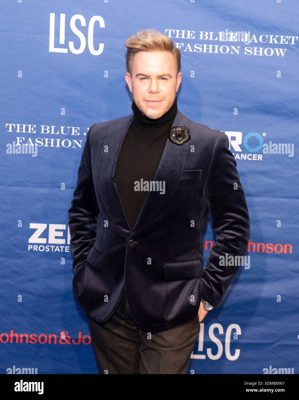Andrew Werner walks the Blue Carpet at The Blue Jacket Show 10th ...