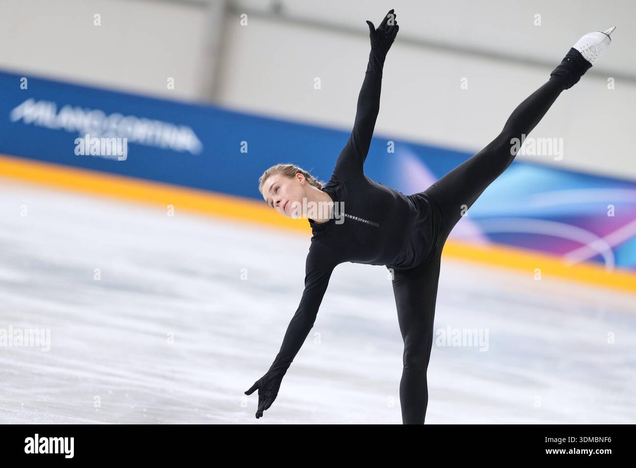 Anastasiia Gubanova, of Georgia, performs during a figure skating ...