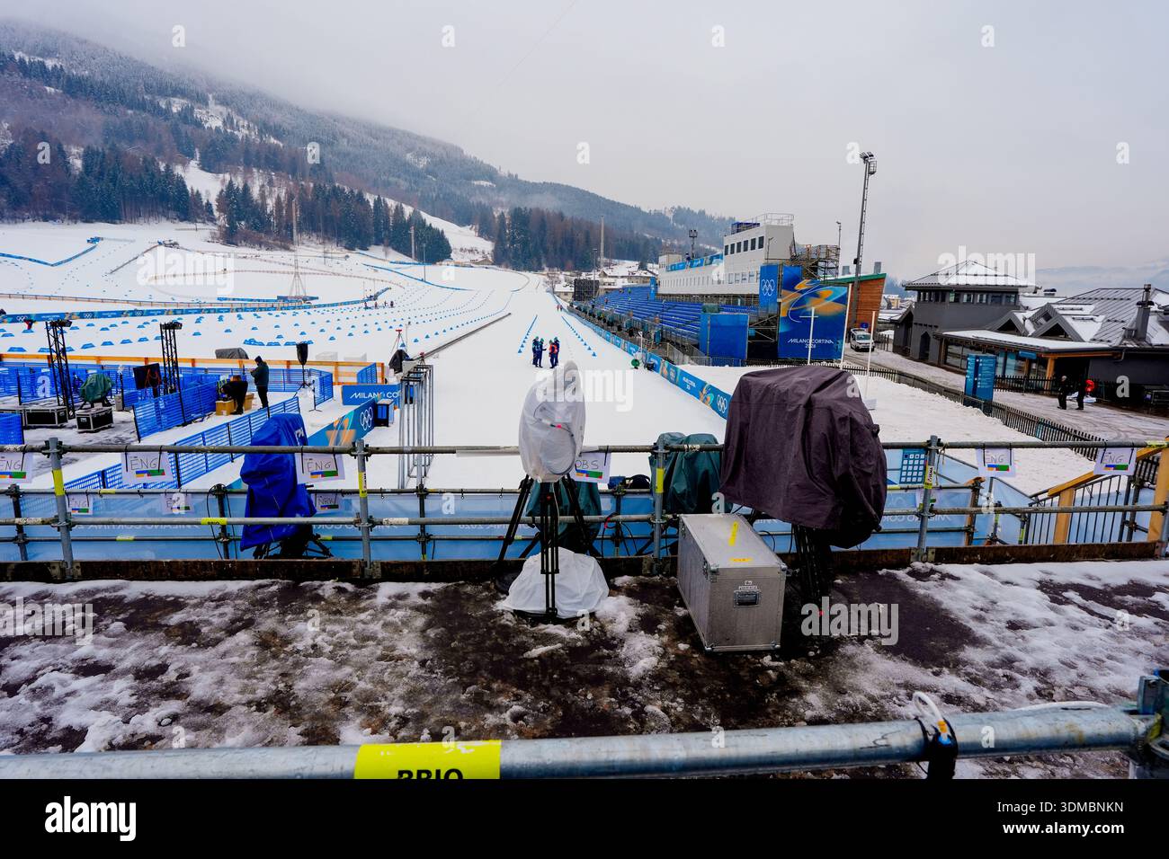 Castello di Fiemme, Italy 20260205. Tesero Stadium before the Winter ...