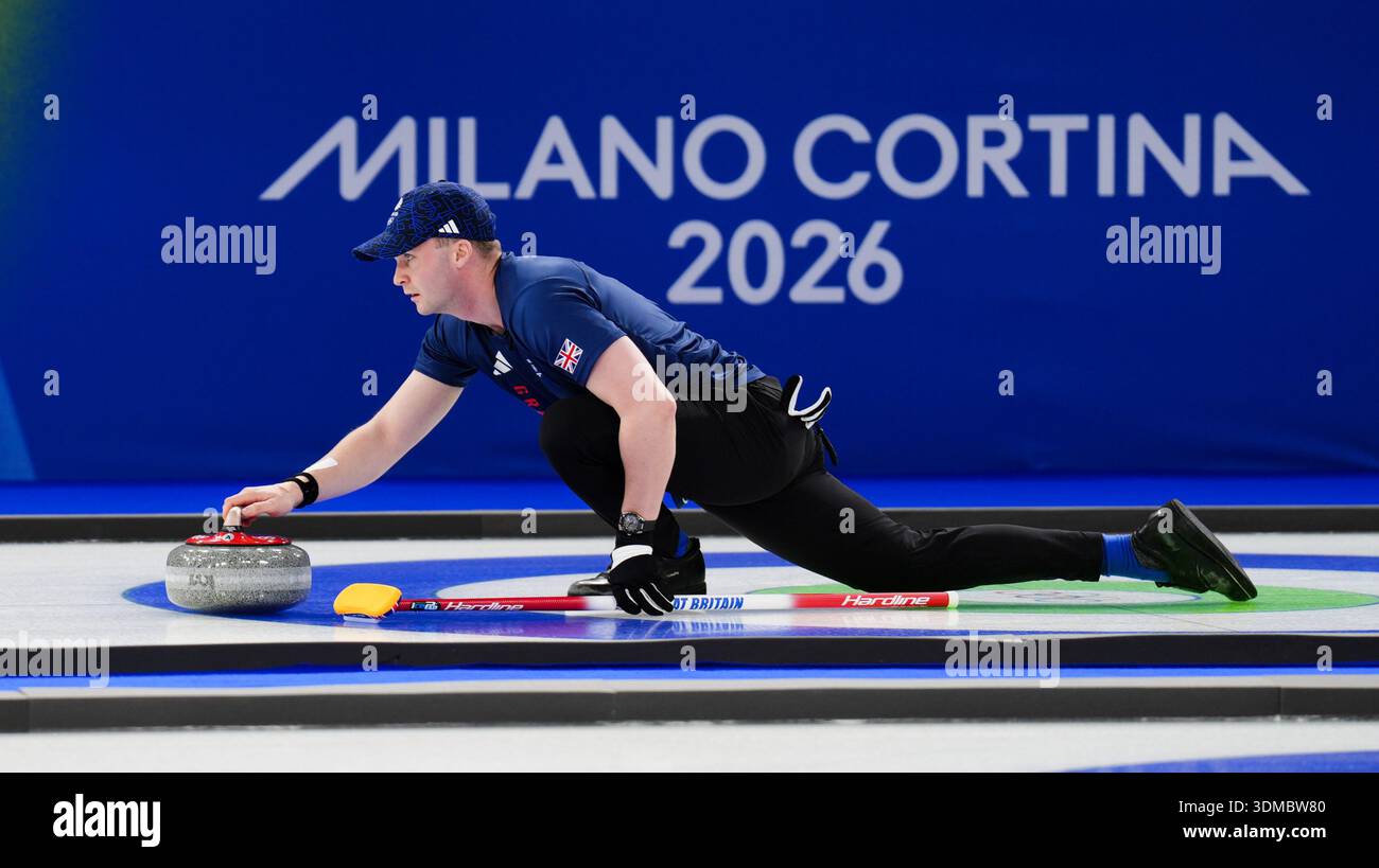 Great Britain's Bruce Mouat during the Curling Mixed Doubles, Round ...