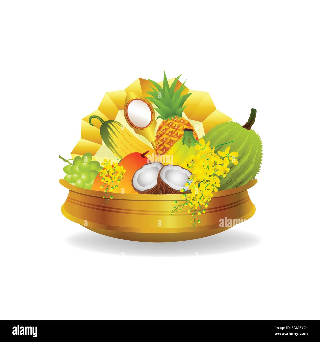 Traditional vishu kani hi-res stock photography and images - Alamy