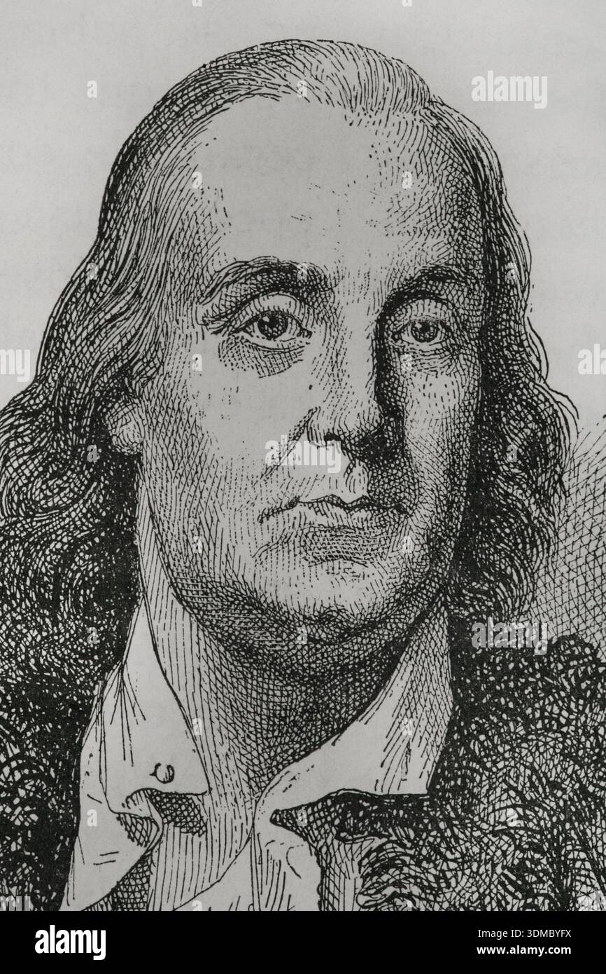 Benjamin Franklin (1706-1790). American scientist, inventor and ...