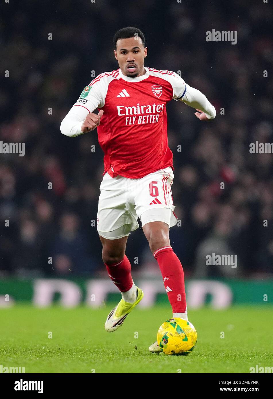 Arsenal's Gabriel during the Carabao Cup semi-final second leg match at ...
