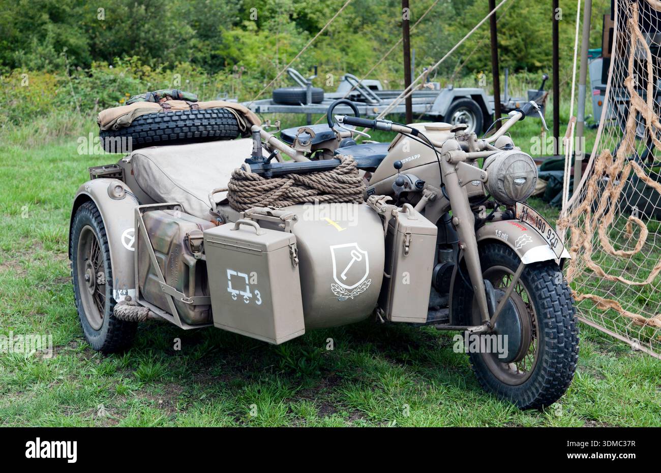 Rear wheel and the sidecar wheel were shaft driven hi-res stock ...