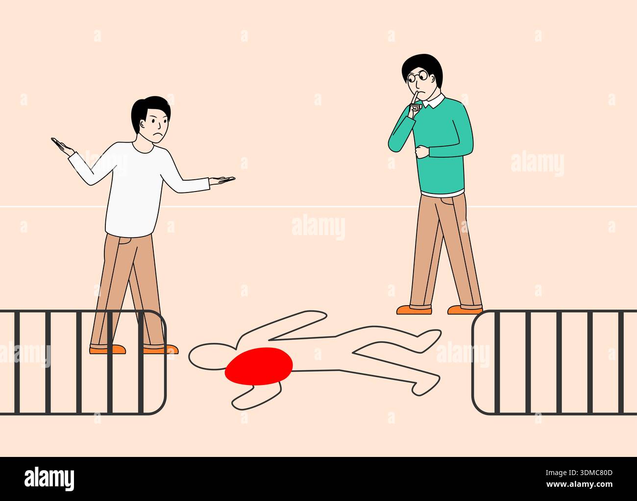 Suspect in case murder Stock Vector Images - Alamy
