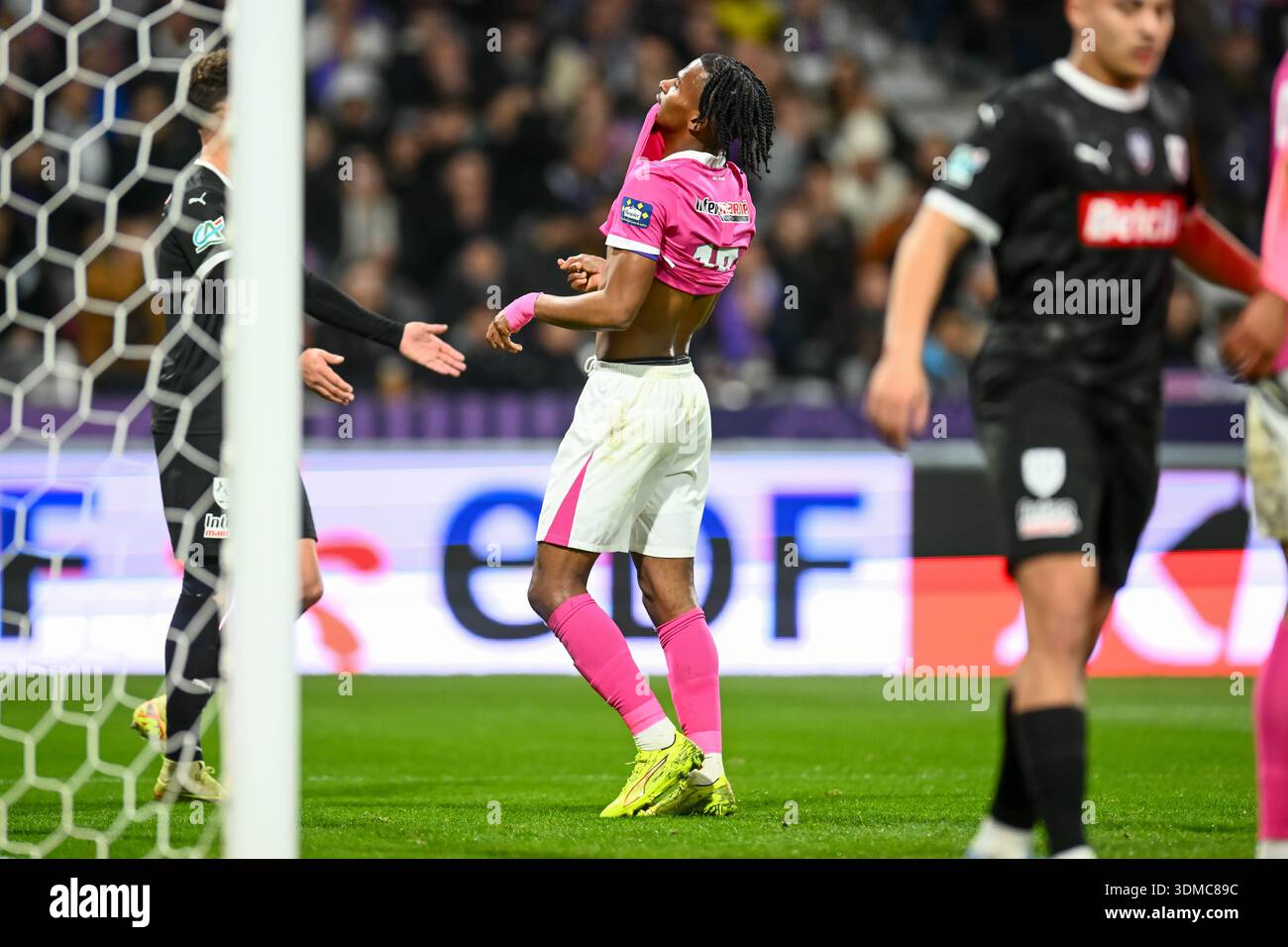 Yann Gboho of Toulouse Football Club during French Cup match between ...