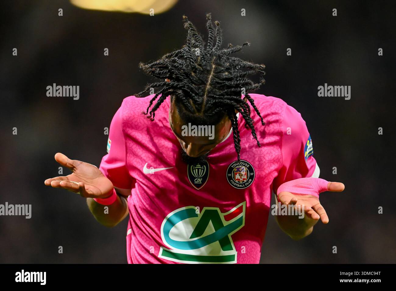 Yann Gboho of Toulouse Football Club during French Cup match between ...