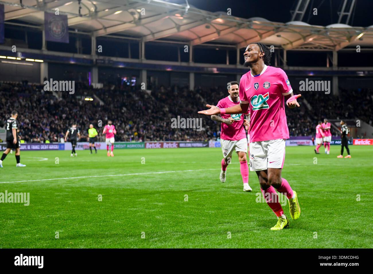 Yann Gboho of Toulouse Football Club during French Cup match between ...