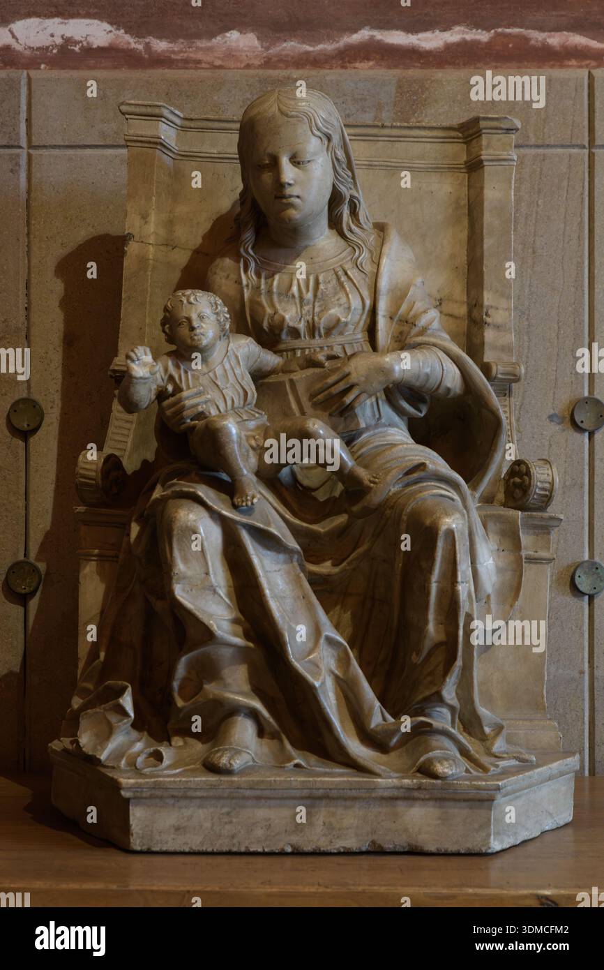 Madonna enthroned with Child, by Gasparo Cairano, early 16th century ...