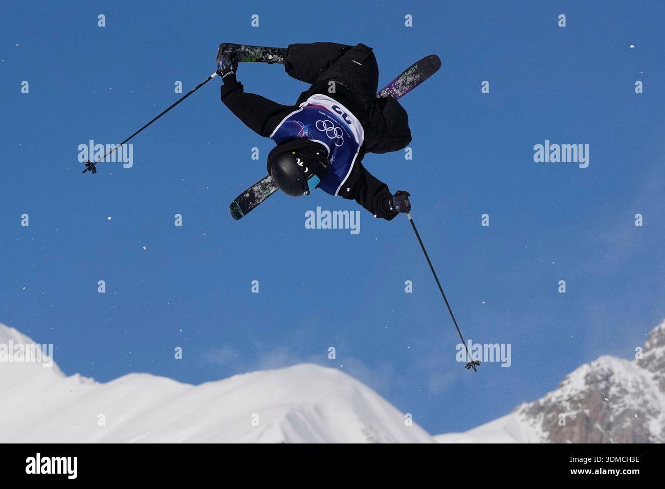 Finland's Kuura Koivisto practices during a freestyle skiing slopestyle ...