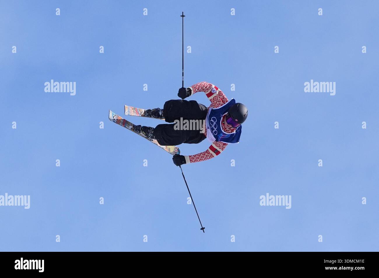 Norway's Birk Ruud practices during a freestyle skiing slopestyle ...
