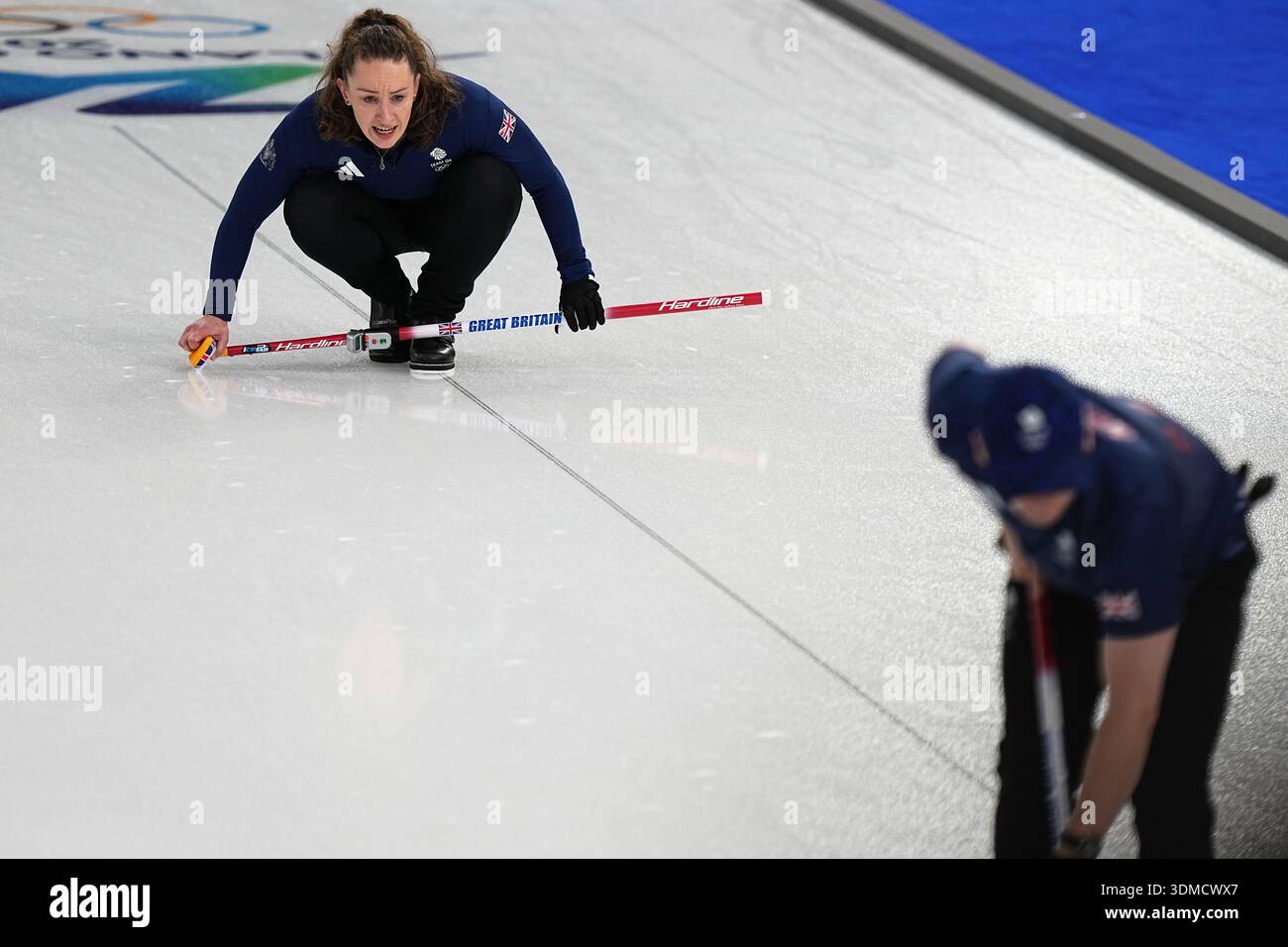 Britain's Jennifer Dodds and Bruce Mouatin compete against Estonia ...