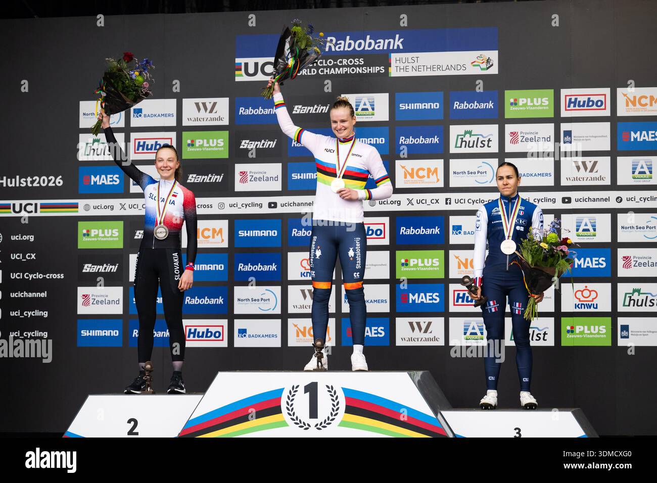 Podium Ceremony, CHLADONOVÁ Viktória, Slovakia, BENTVELD Leonie ...