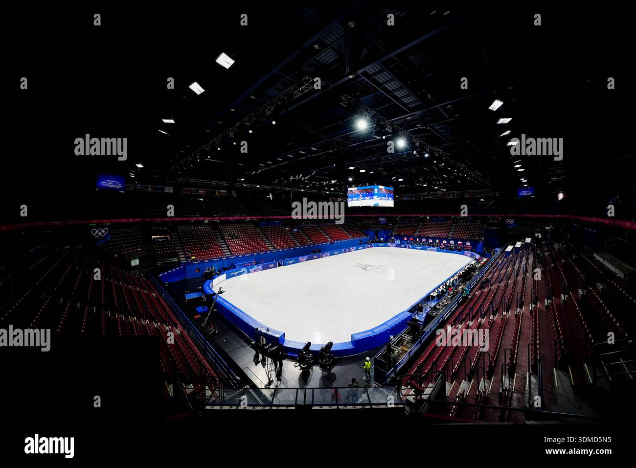 A general view of the Milano Ice Skating Arena ahead of the Milano ...