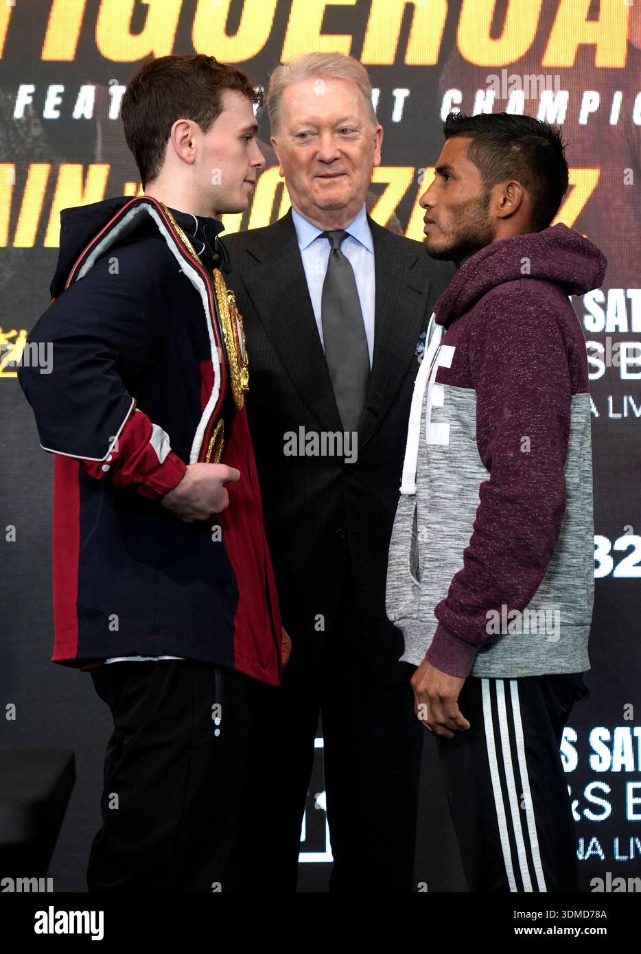 Jack Turner (left) and Juan Carlos Martinez Urbina (right) face off as ...