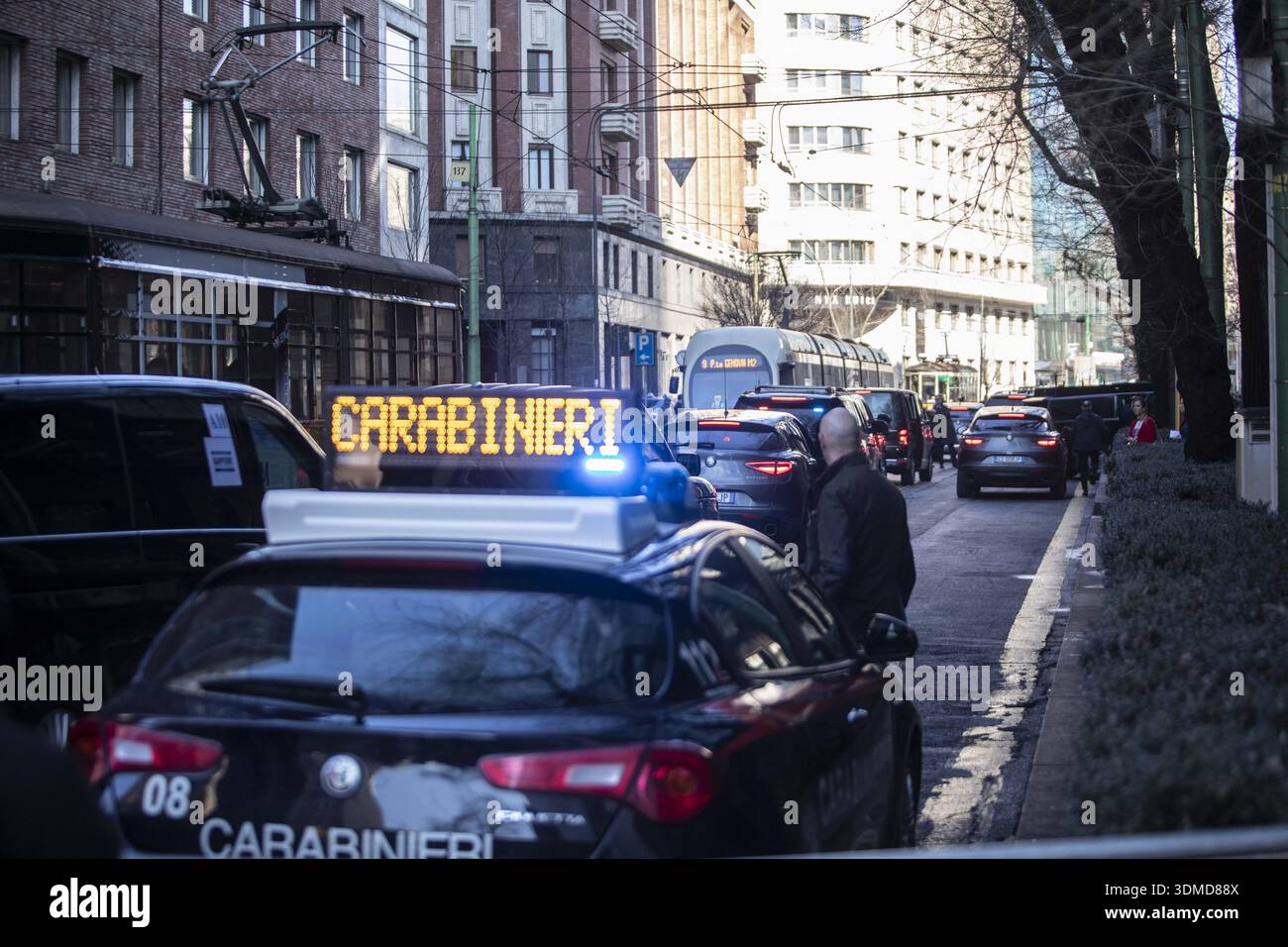 Milan, Hotel Gallia, Roads blocked near the Central Station for the ...