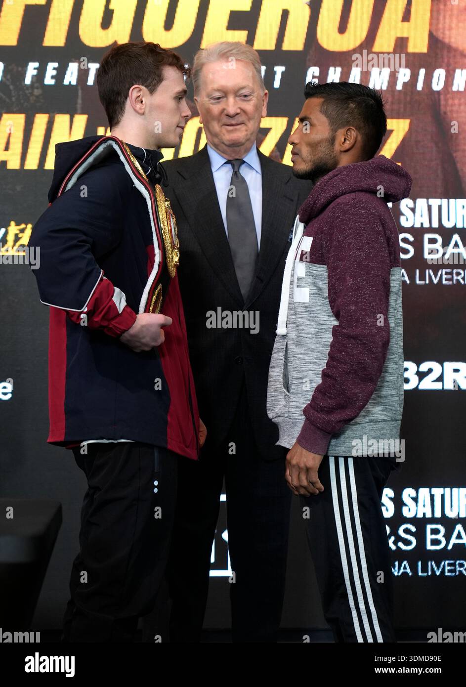 Jack Turner (left) and Juan Carlos Martinez Urbina (right) face off as ...
