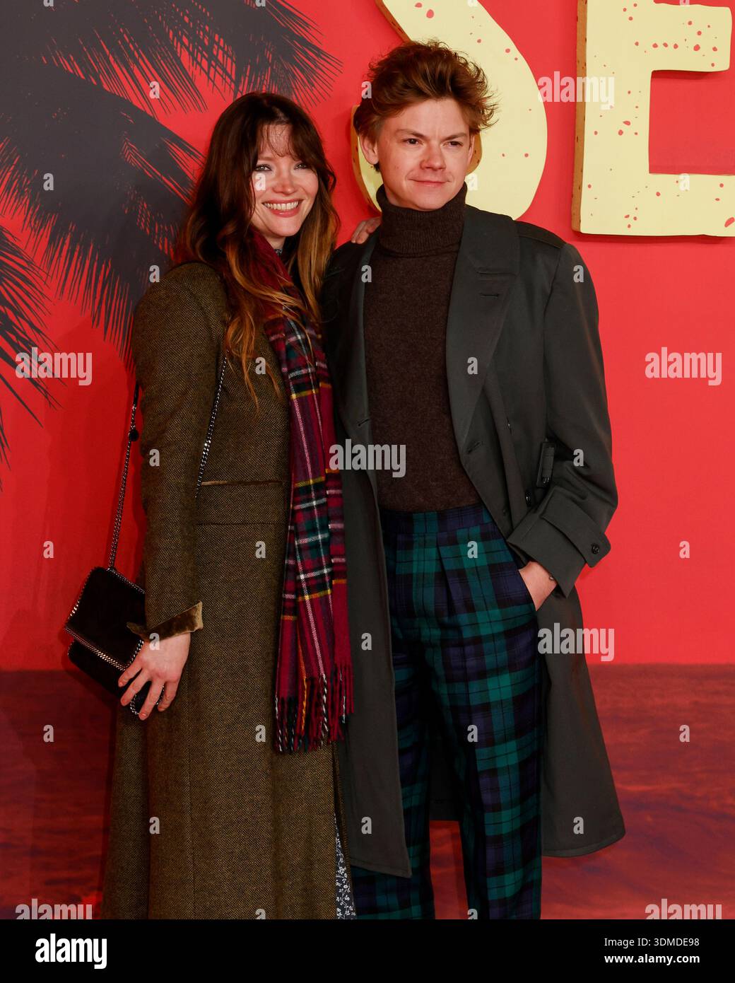 Talulah Riley and Thomas Brodie-Sangster attend the Send Help UK ...