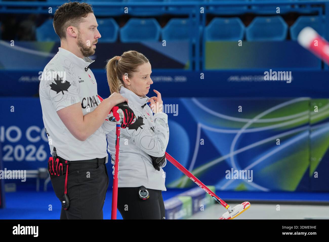 Canada's Brett Gallant, left, and Jocelyn Peterman compete during the ...