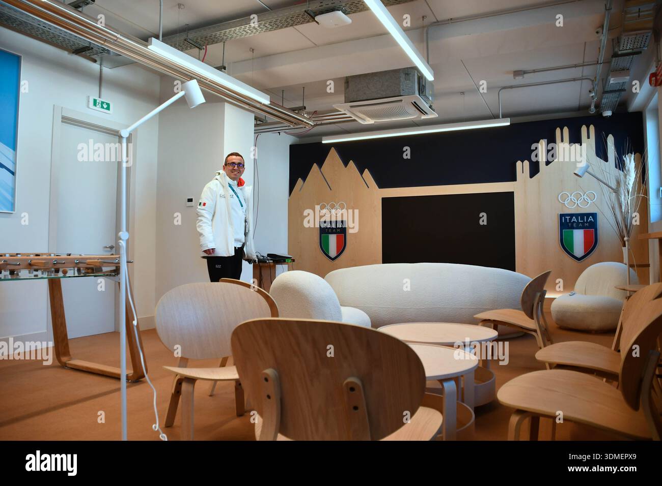 lobby room in THE italy buldig Olympic village during Olympic Village ...