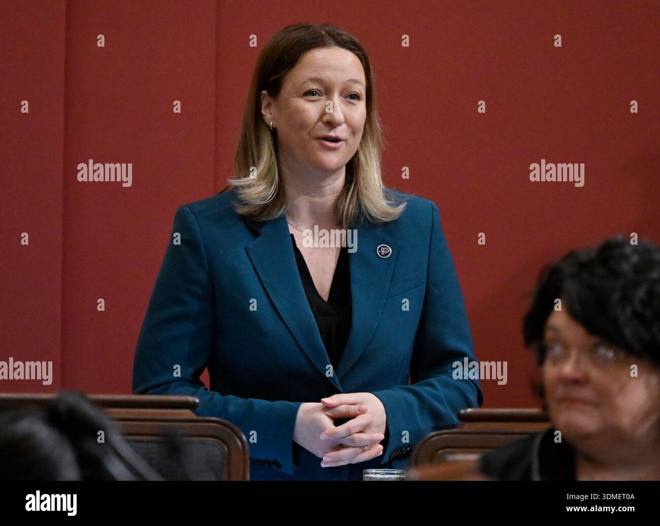 Quebec, Canada. 05th Feb, 2026. Independent MNA Maite Blanchette-Vezina ...
