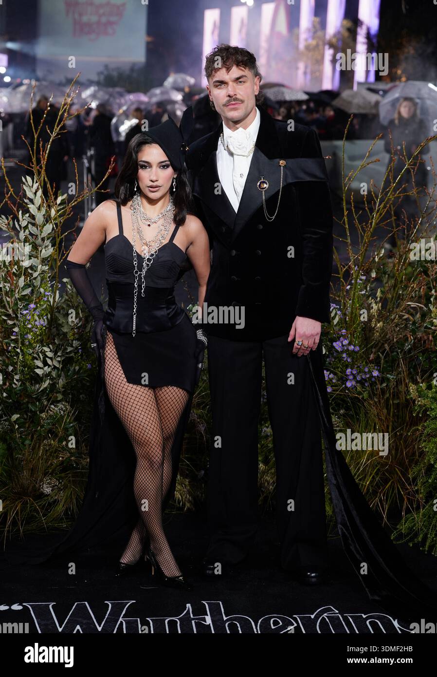 Shakira Khan and Harry Cooksley arrive for the UK premiere of Wuthering ...