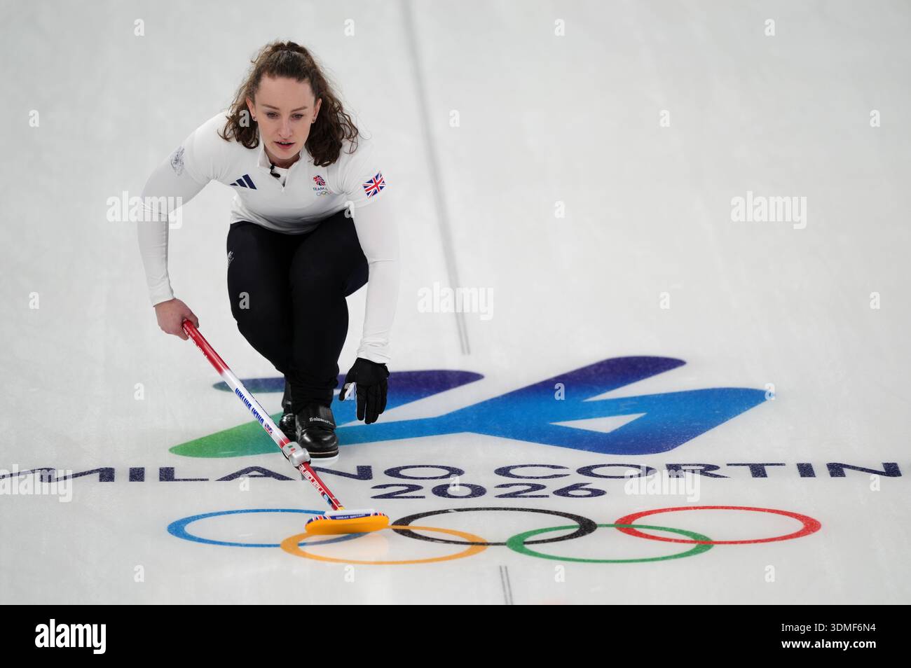 Great Britain's Jennifer Dodds during the Curling - Mixed Doubles Round ...