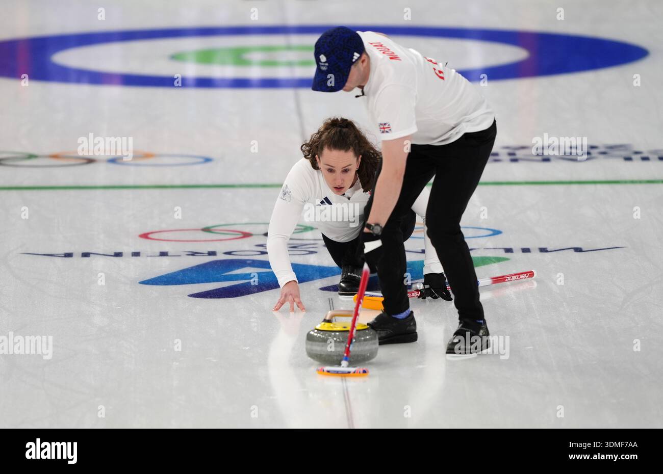 Great Britain's Jennifer Dodds and Bruce Mouat during the Curling ...